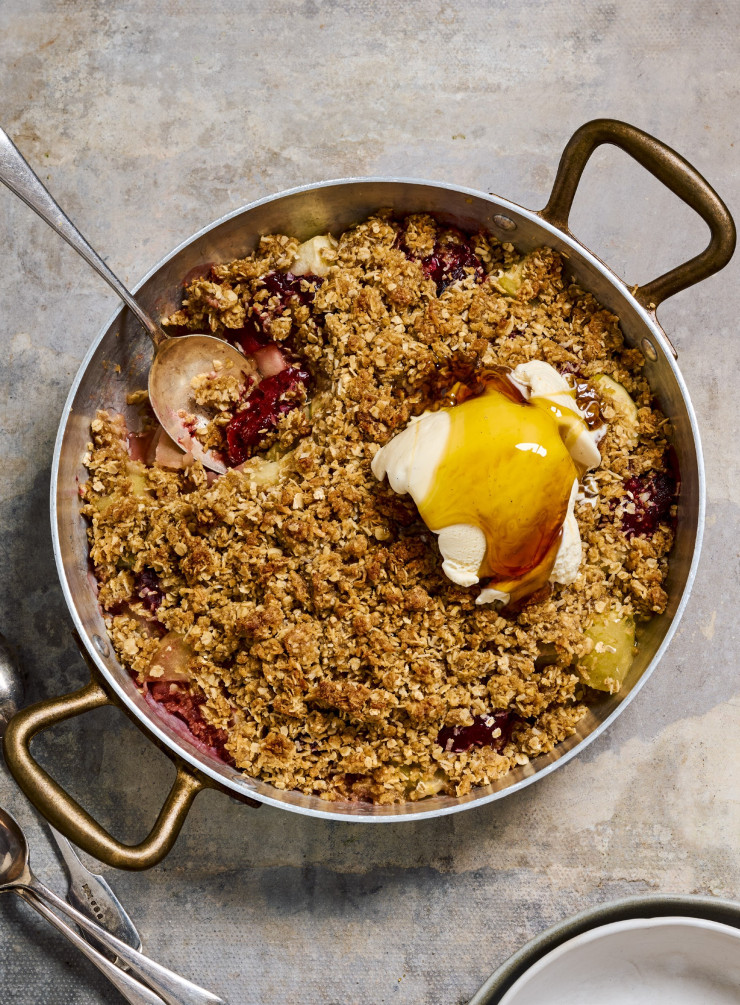 Anzac Plum and Apple Crumble » Dish Magazine
